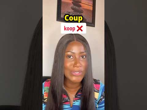 How to pronounce COUP and LINGERIE