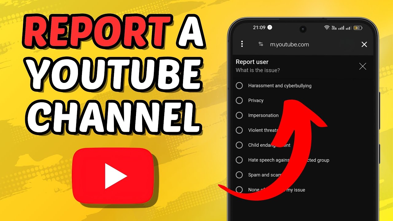 How To Report A YouTube Channel On Mobile (Quick Tutorial)