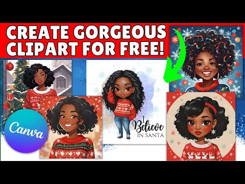 Learn How to Create REALLY BEAUTIFUL AI CLIPART in Minutes with Canva Tutorial