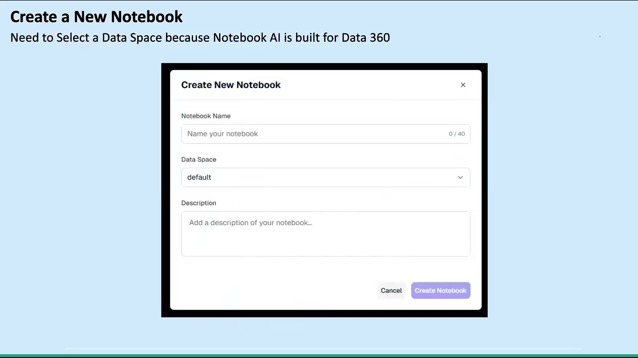 Notebook  AI for Data 360   Salesforce Data Cloud Gen AI Notebook