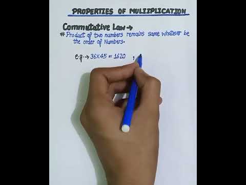 Commutative Law | #math #multiplication #shorts #shortsfeed #ytshorts | Laws of Multiplication