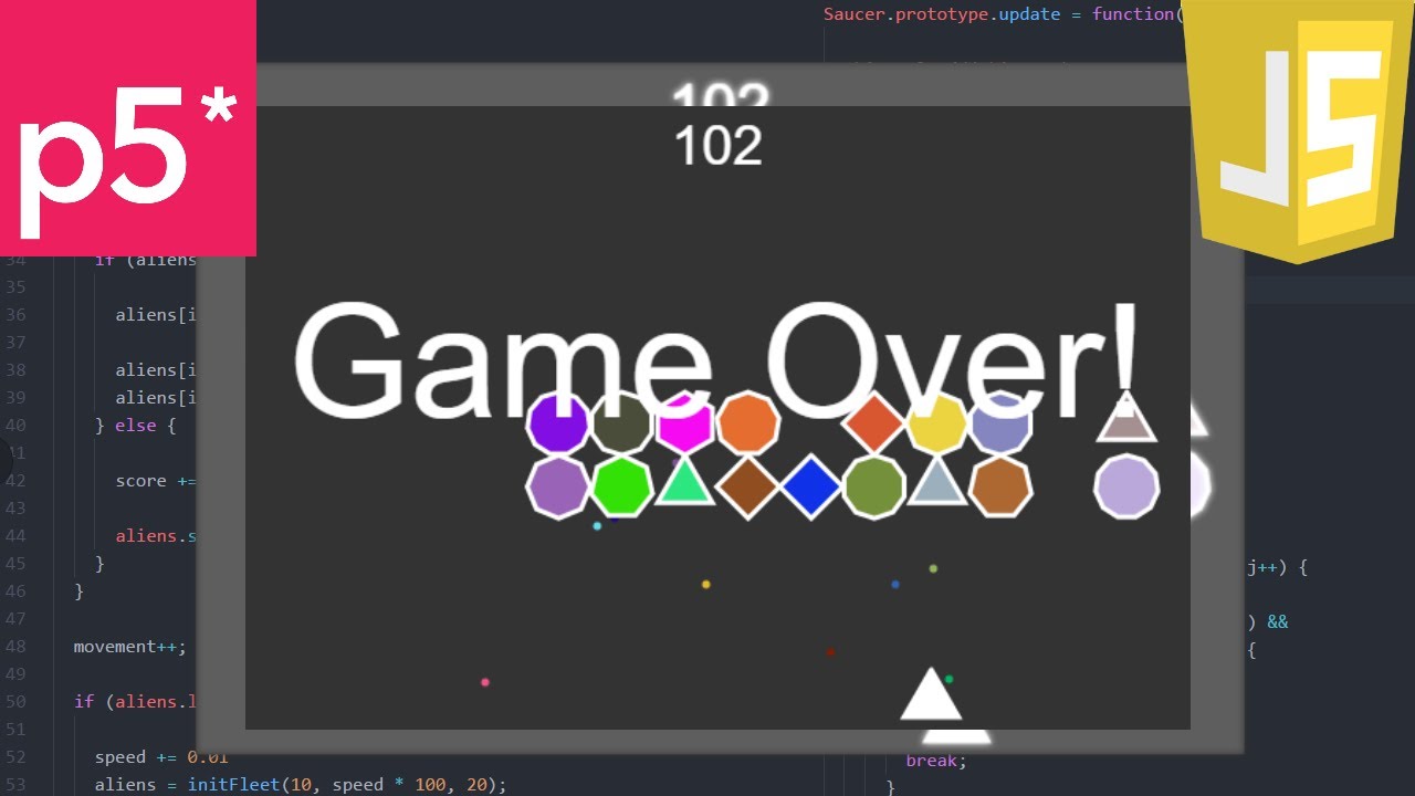 A Game A Day 22 - JavaScript Space Invaders!