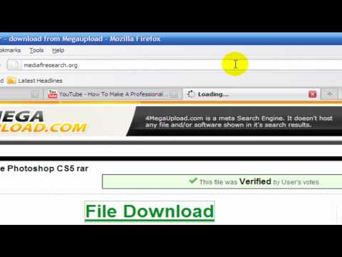 how to download files from megaupload and mediafire