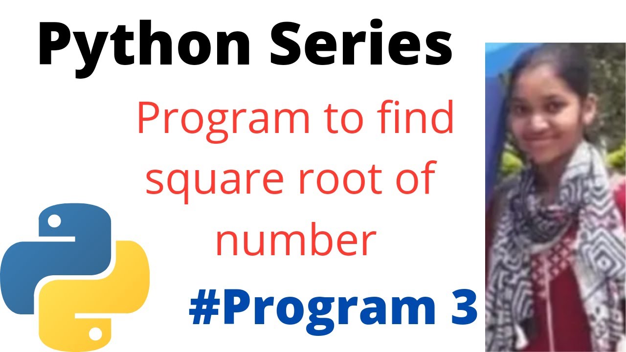 Python program to find the square root of any number | #python3 #python #pythonprogramming