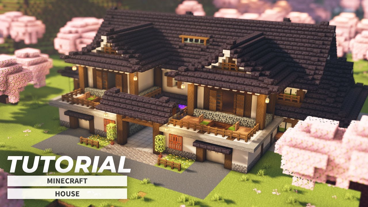 Minecraft : How to build a Japanese House (Ryokan) - Minecraft Builders