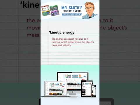 National 5 Physics definitions - kinetic energy