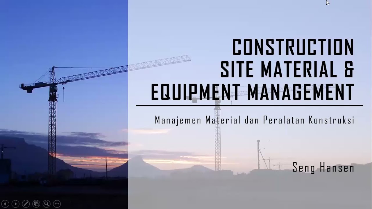 Manajemen Material dan Peralatan Konstruksi