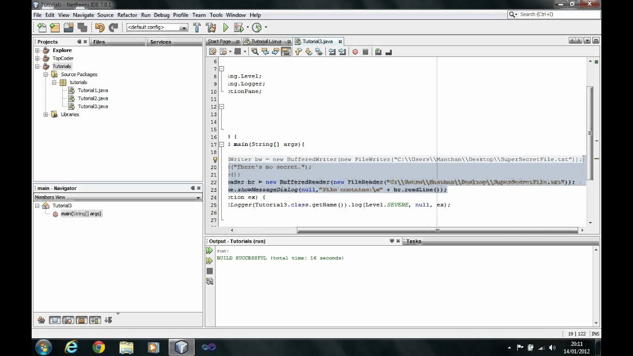 JAVA Tutorial - Reading and writing files - Session 8