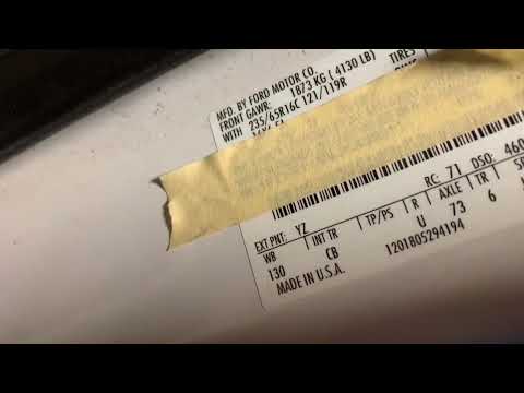 Finding a Ford paint code