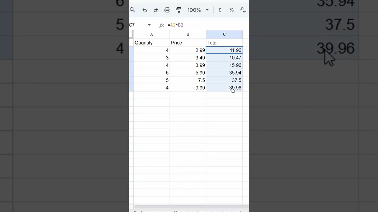 ⚡ Automate Calculations with ARRAYFORMULA in Google Sheets