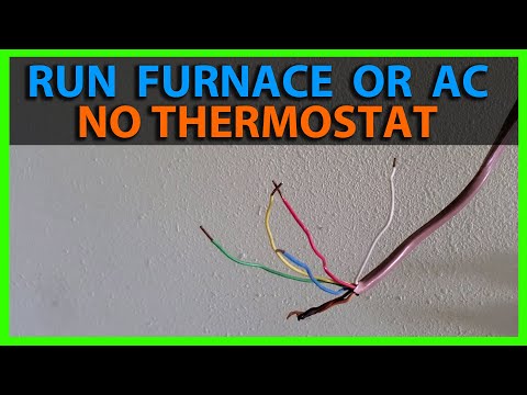 How To Turn on AC or Furnace With NO THERMOSTAT