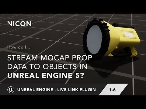 Streaming motion capture prop data to objects in Unreal Engine 5