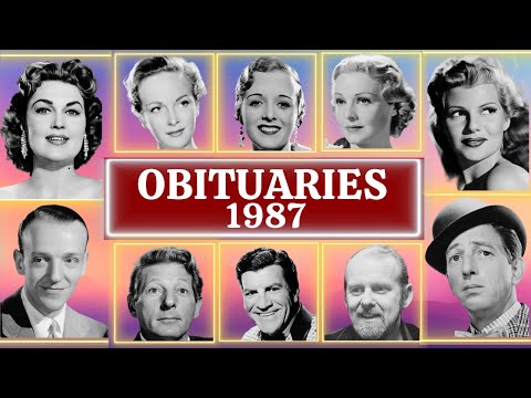Famous Faces Who Passed Away in 1987 Part 01 OBITUARIES TV