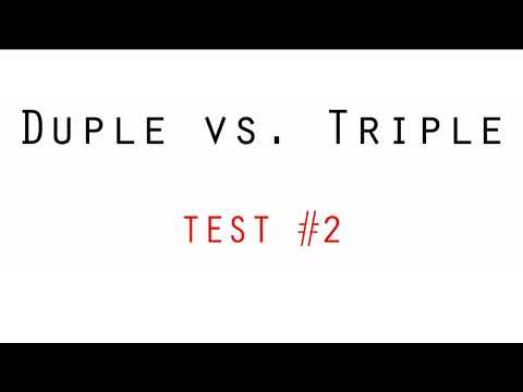 Duple vs. Triple Test #2