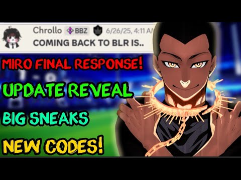 Blue Lock Rivals Update REVEALED! CHROLLO RESPONDS | NEW CODES