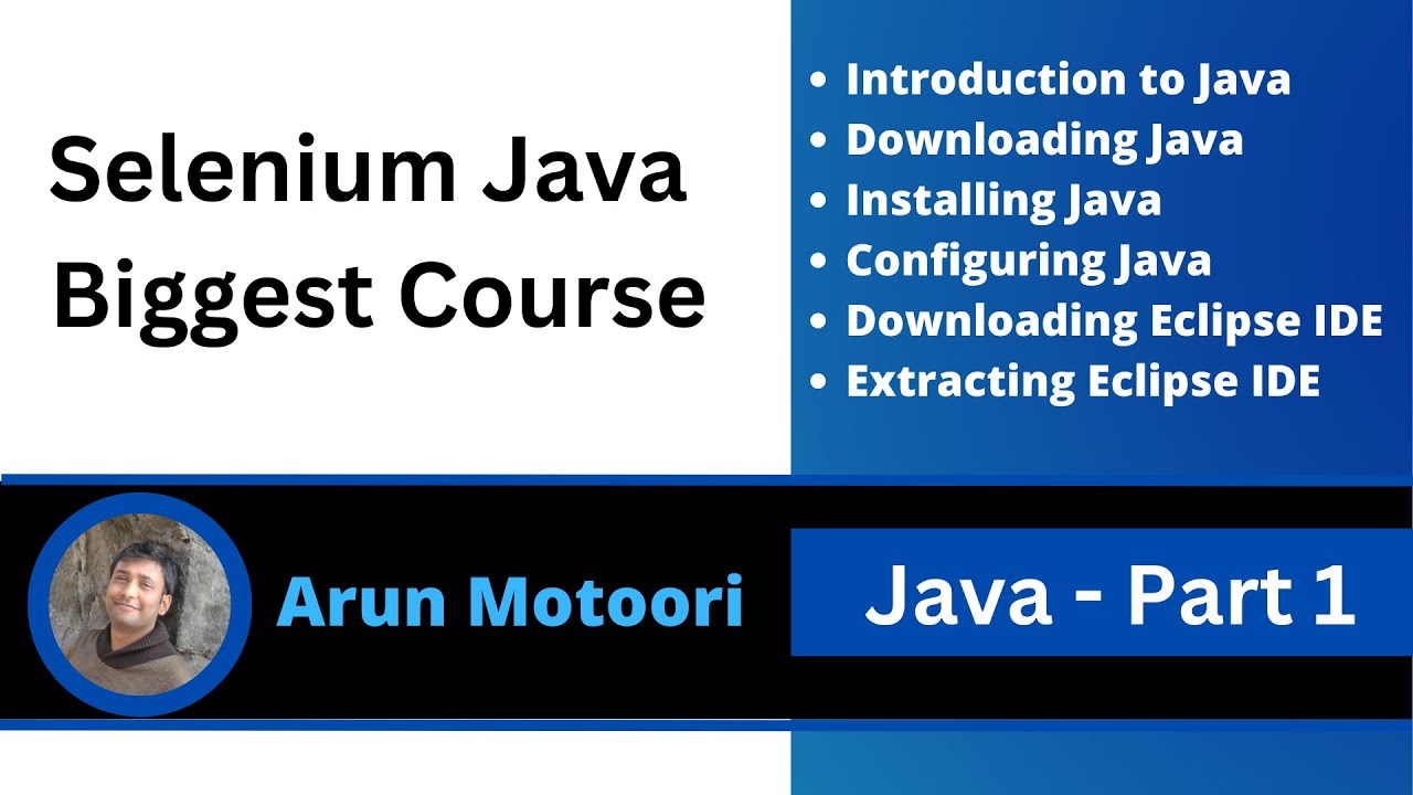 Java - Part 1 (Selenium Java Biggest Course)