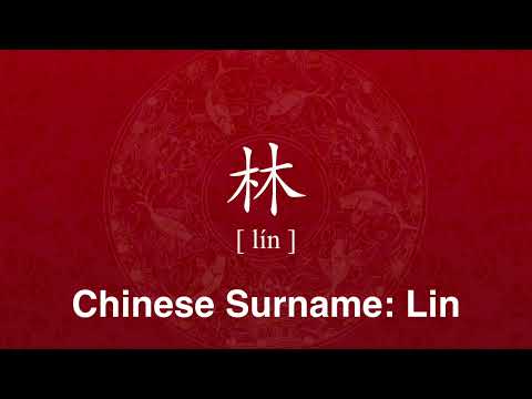 How to Correctly Pronounce Surname Lin in Chinese | Family Name 姓氏 林
