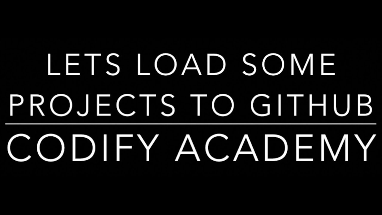 Loading up more projects to GitHub