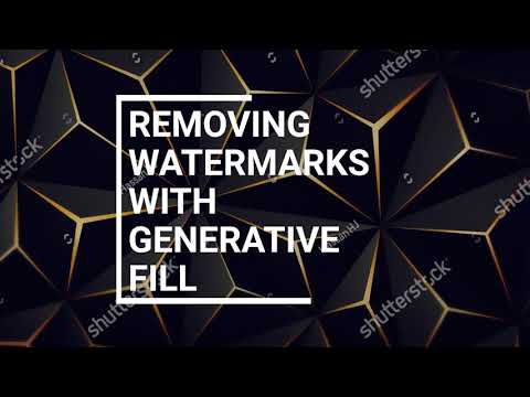 Removing Watermarks with PhotoShop Generative Fill