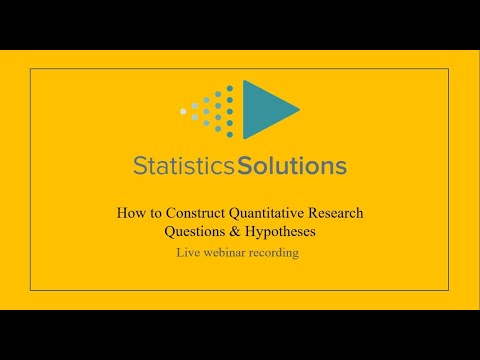 How to Construct Quantitative Research Questions & Hypotheses