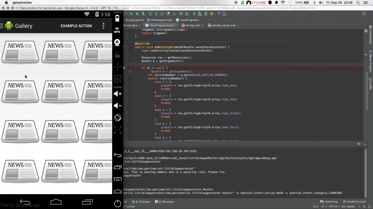 1409 Java 2 project 4 review