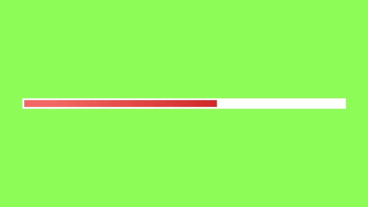 Loading Bar Process #9 / Greenscreen HD for Vlogs