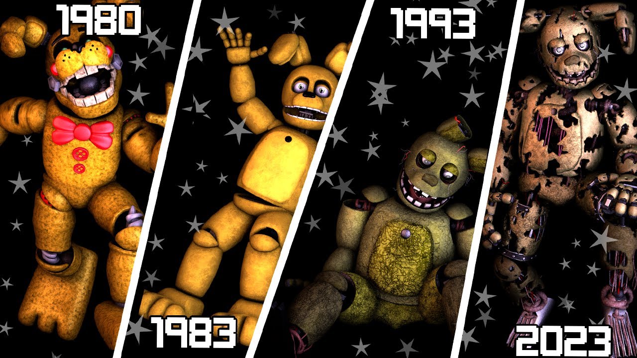 FNAF ALL TYPES OF SPRINGBONNIE ANIMATRONICS Fanmade Timeline