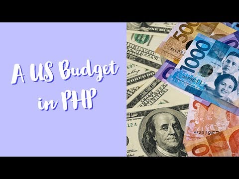 A USD budget in Philippines pesos