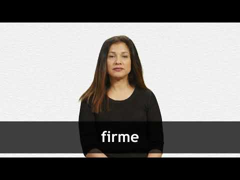 English Translation of “FIRME” | Collins Spanish-English Dictionary