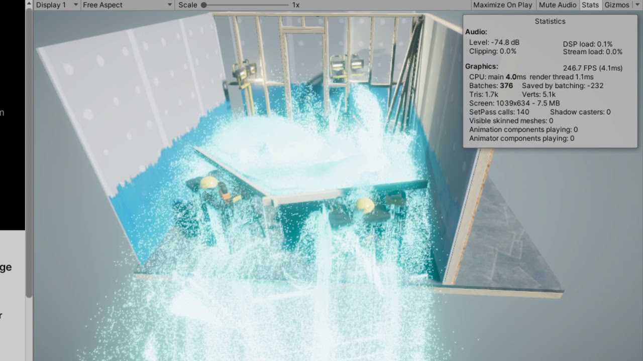 URP Compute shader GPU particle collision with DepthTexture only