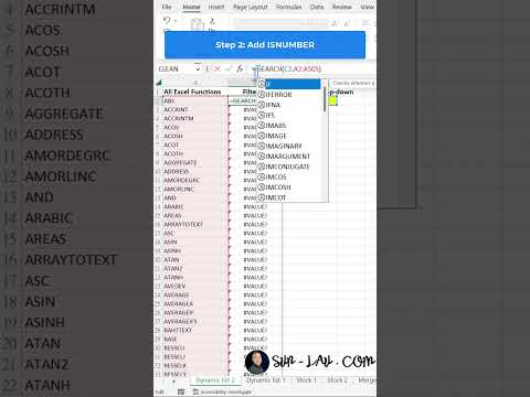 Excel Searchable Drop Down List #excel