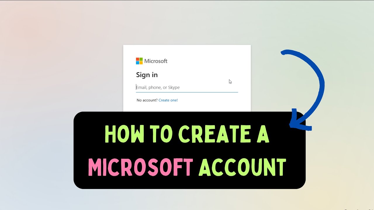 How to Create a Microsoft Account