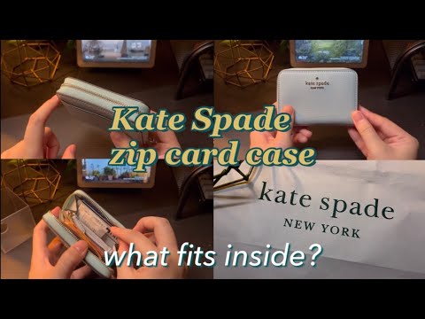 Kate Spade - Darcy Zip Card Case - mini compact wallet - Review | What Fits?