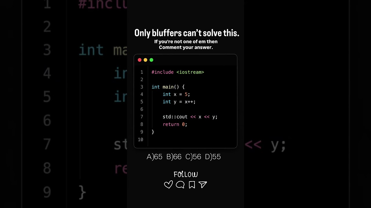 Can you solve it? #cpp #codingchallenge #programmingmemes #webdevelopment #learncoding