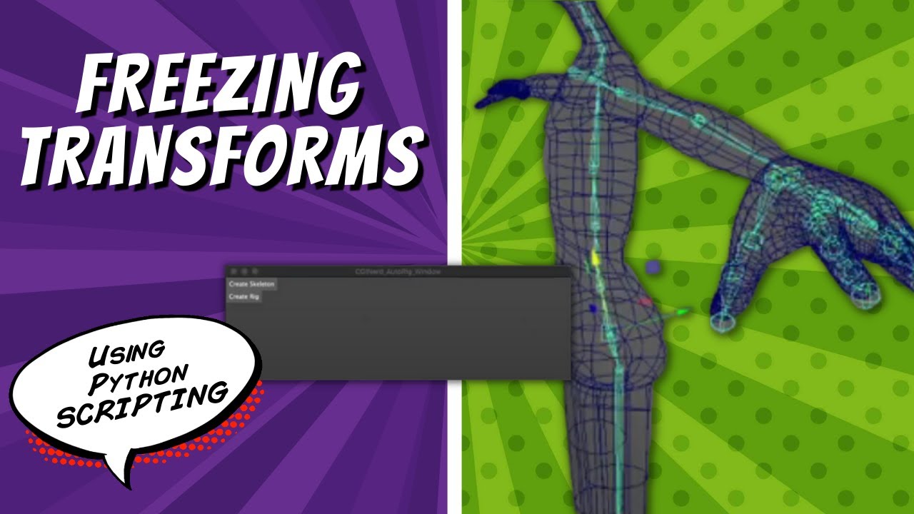 Freezing Transforms | Maya Python Tutorial