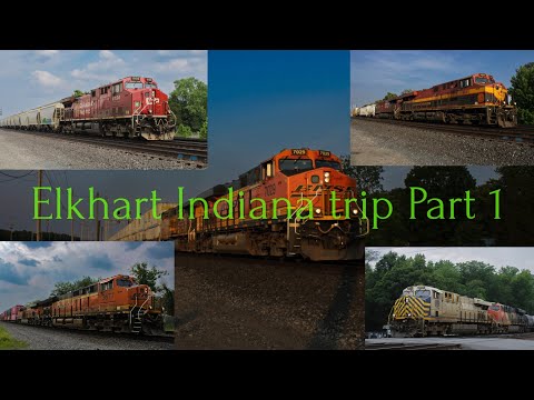 Elkhart Indiana trip, Part 1 of 2. A lot of cool trains and foreign power!