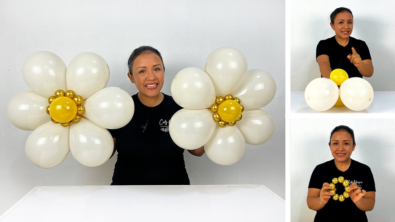 How to Make a Balloon Flower🌼EASY AND FAST💛