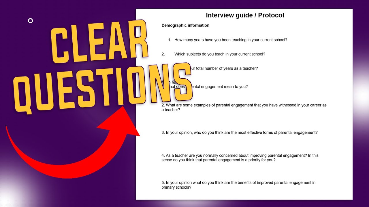 Qualitative Research Questionnaire Examples