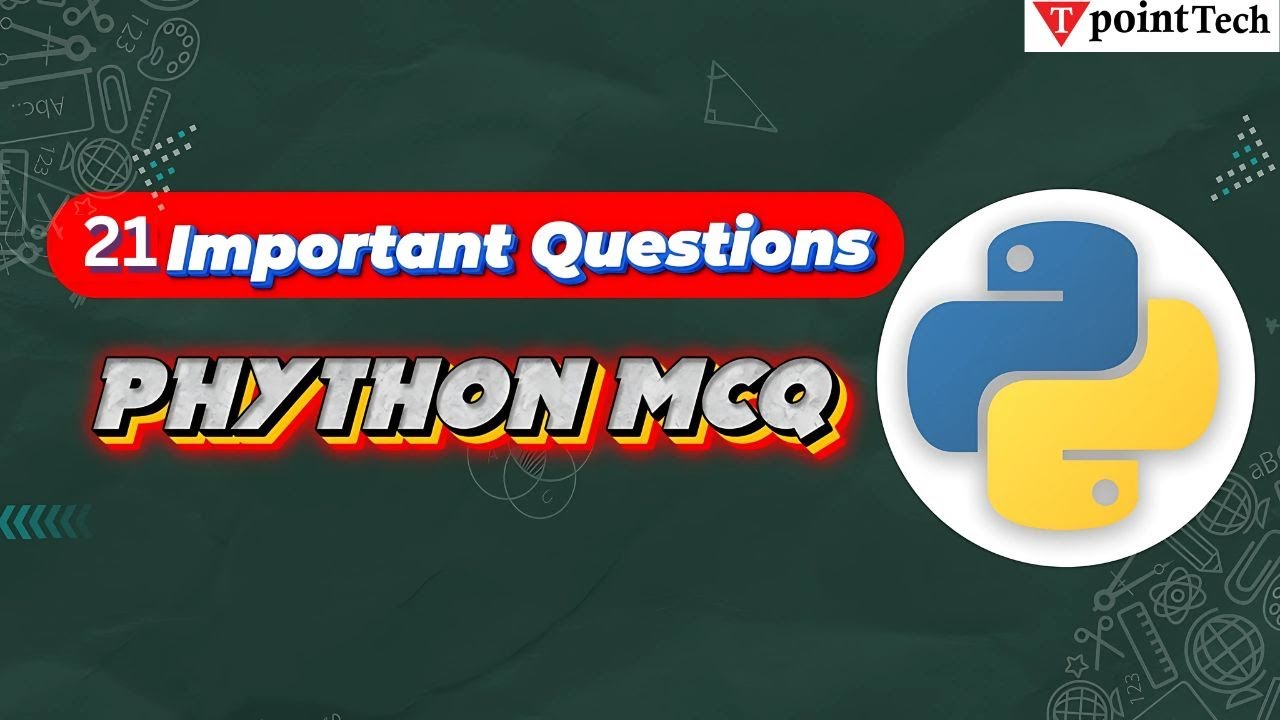 Python MCQ's Part-21 | Python Practice Question & Answer 2025 | Tpoint Tech