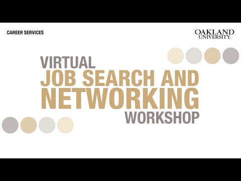 Virtual Networking and Job Search