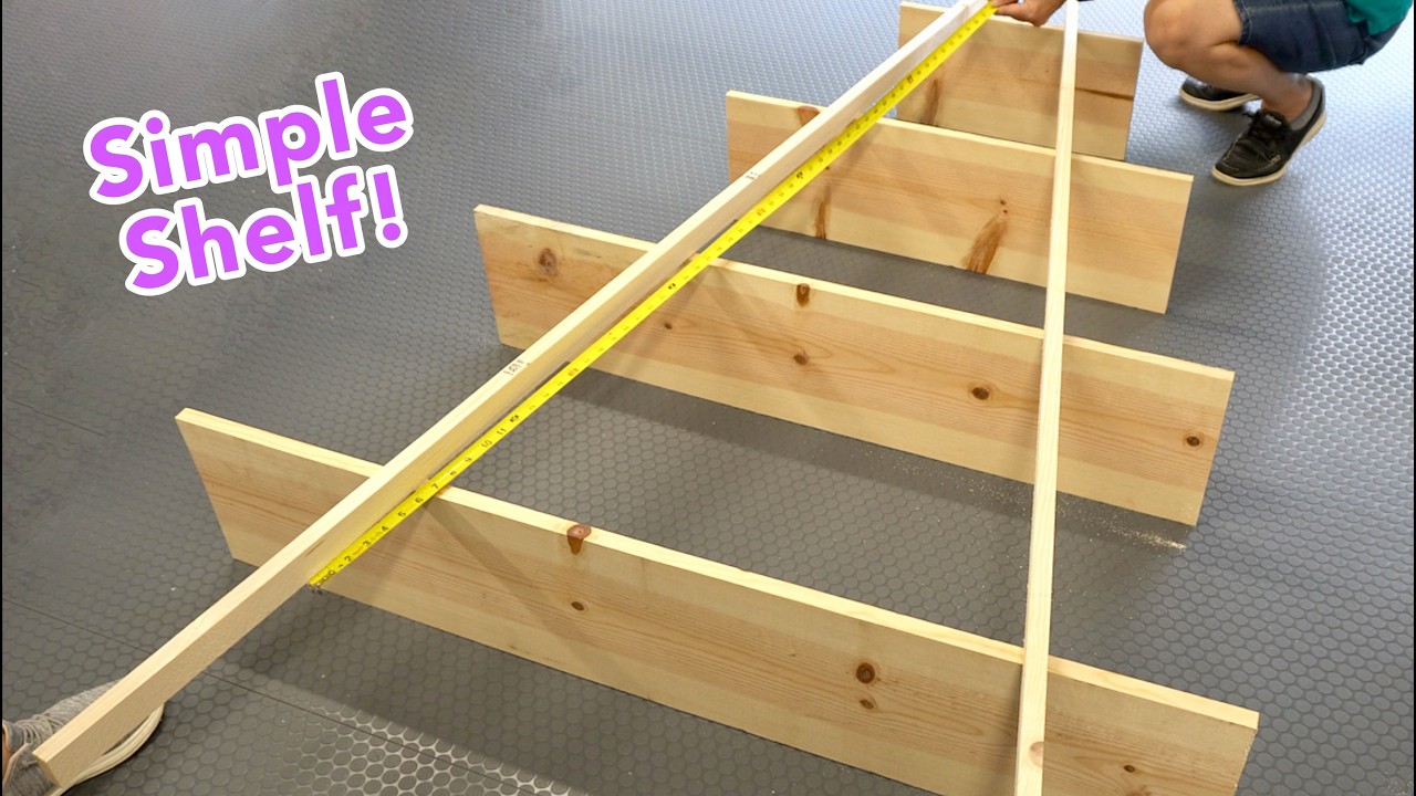 DIY Foldable A-frame Display Shelf