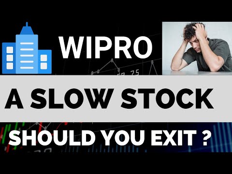 Wipro - A Slow Stock ? Should you Invest ? - Fundamental + Technical Analysis