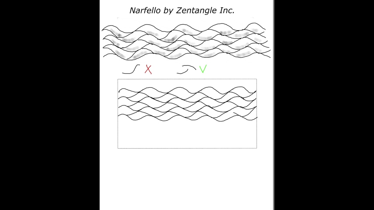 #inktober2022 #zentangle Day 27: Narfello by Zentangle Inc. #tanglepatterns
