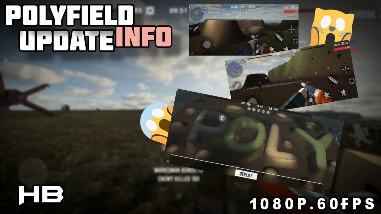 [ Polyfield ] New update info / map making / 1080P.60FPS. Battlefield-Alike.