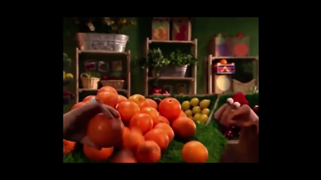 Oobi destroys the oranges