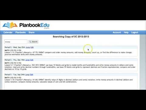 PlanbookEdu Search
