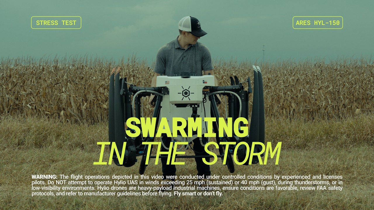 Can You Swarm AgDrones? | All-ARES Swarm Demo | Hylio