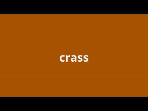 what is the meaning of crass
