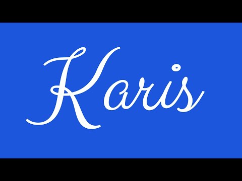 Learn how to Sign the Name Karis Stylishly in Cursive Writing