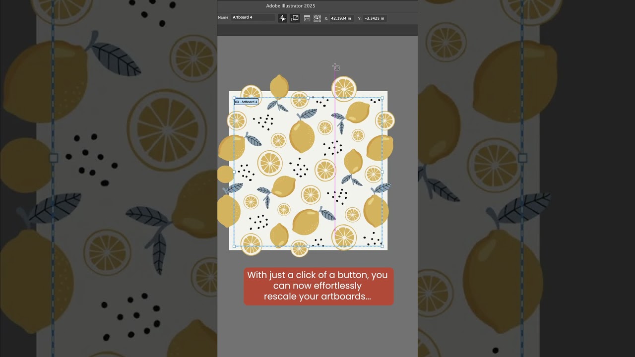 Resize patterns in Adobe Illustrator with the New 
